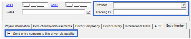 ACE/ACI Entry Numbers