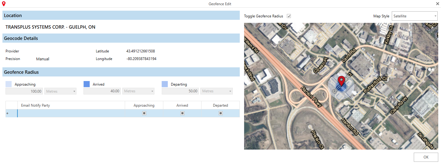Geofencing Locations